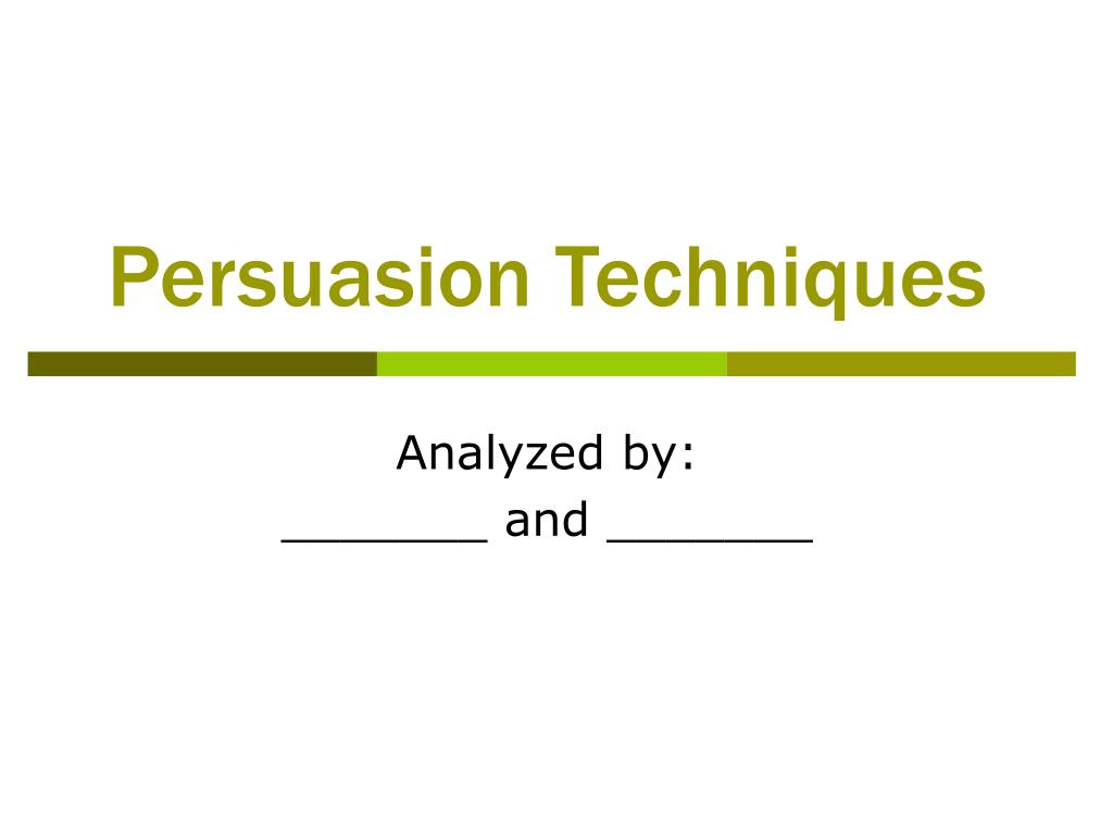 PPT - Analyzing Persuasion Techniques: Understanding Logical Fallacies ...