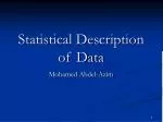 PPT - PRESENTATION OF STATISTICAL DATA PowerPoint Presentation, free ...
