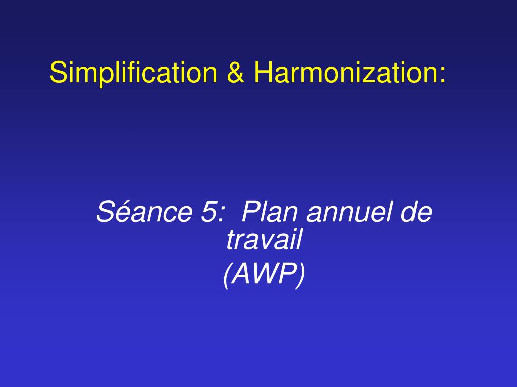 PPT - Simplification & Harmonization: PowerPoint Presentation, free ...