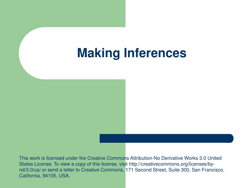 PPT - Making Inferences PowerPoint Presentation, free download - ID:6184338