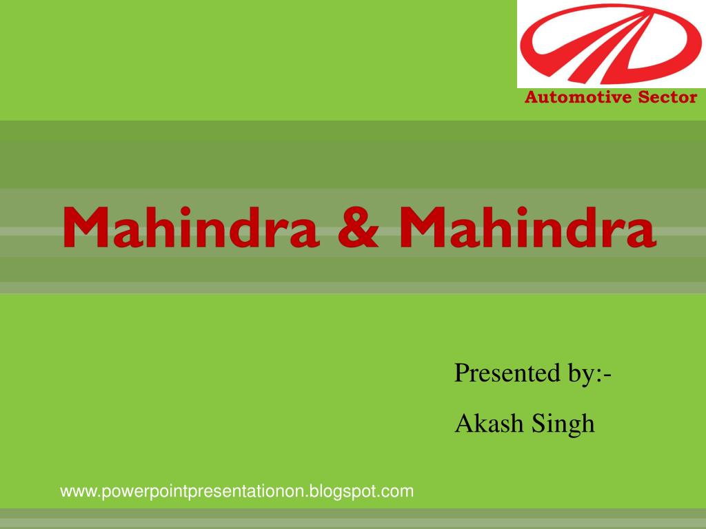 PPT - Mahindra & Mahindra PowerPoint Presentation, free download - ID ...