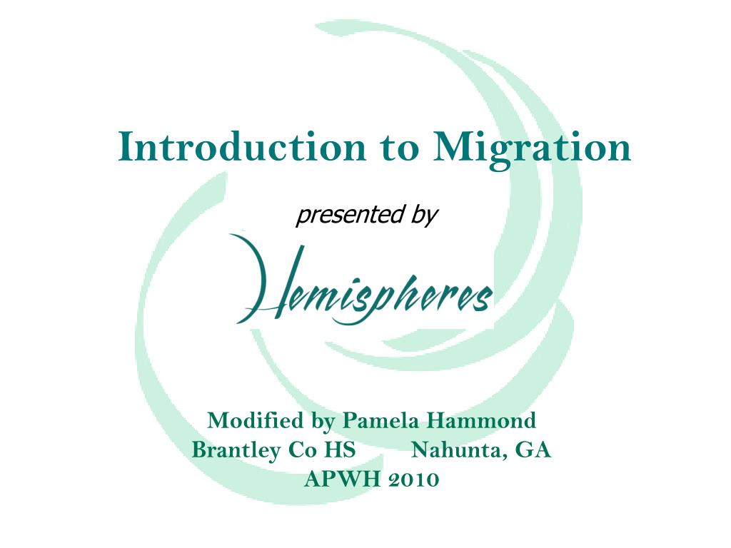 PPT - Introduction to Migration PowerPoint Presentation, free download ...