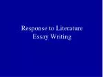PPT - Summary-Response Essay PowerPoint Presentation, free download ...