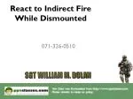 PPT - React to Direct Fire While Mounted PowerPoint Presentation, free ...
