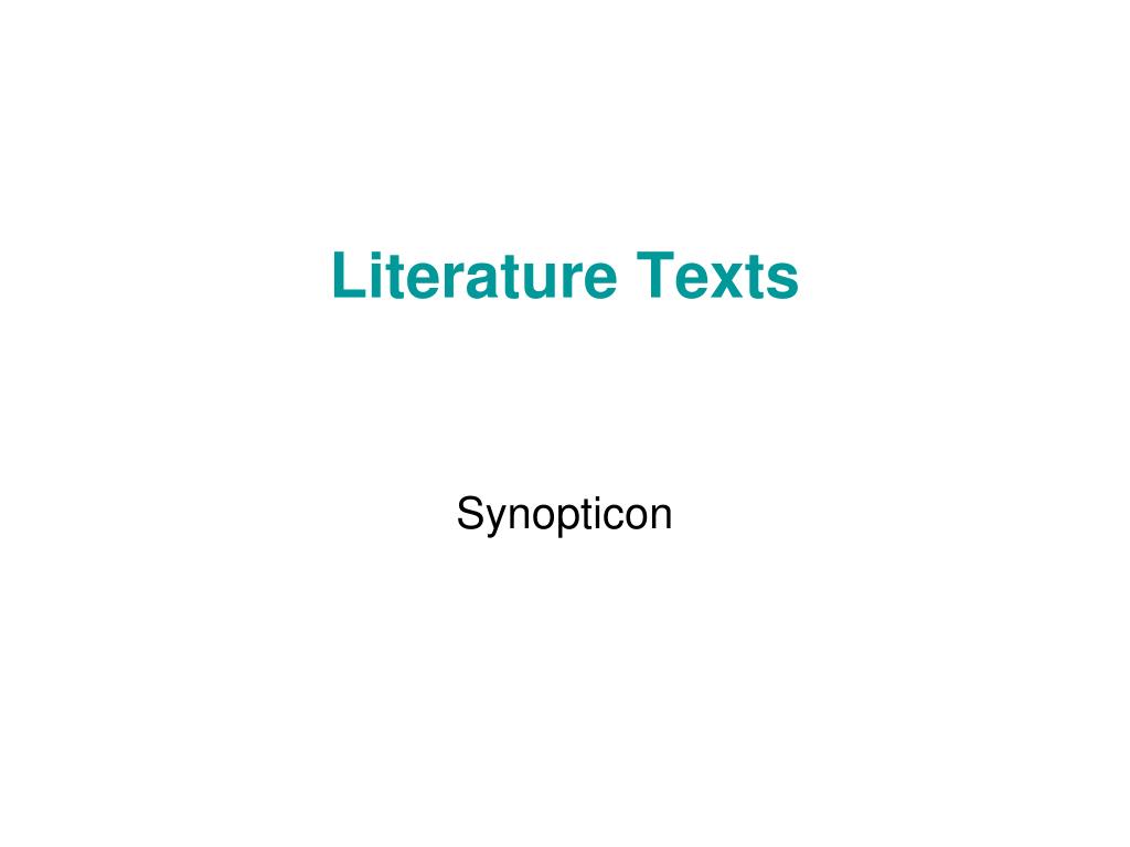 PPT - Literature Texts PowerPoint Presentation, free download - ID:6191655