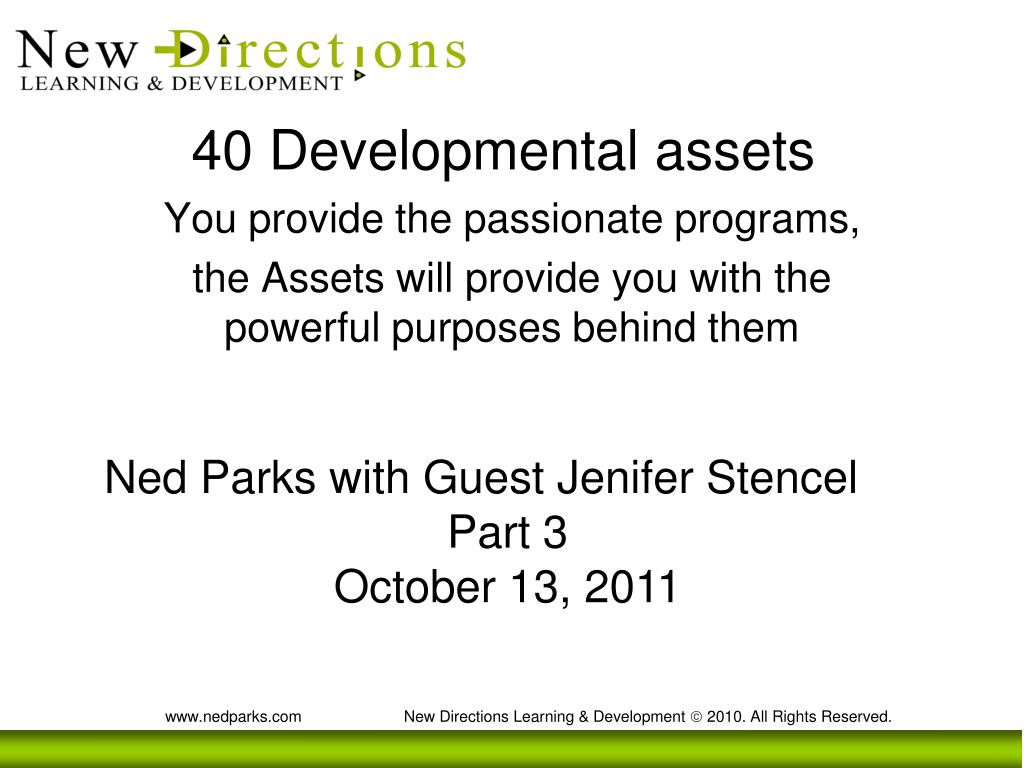 PPT - 40 Developmental assets PowerPoint Presentation, free download ...