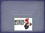 PPT - Religious Language PowerPoint Presentation, free download - ID ...