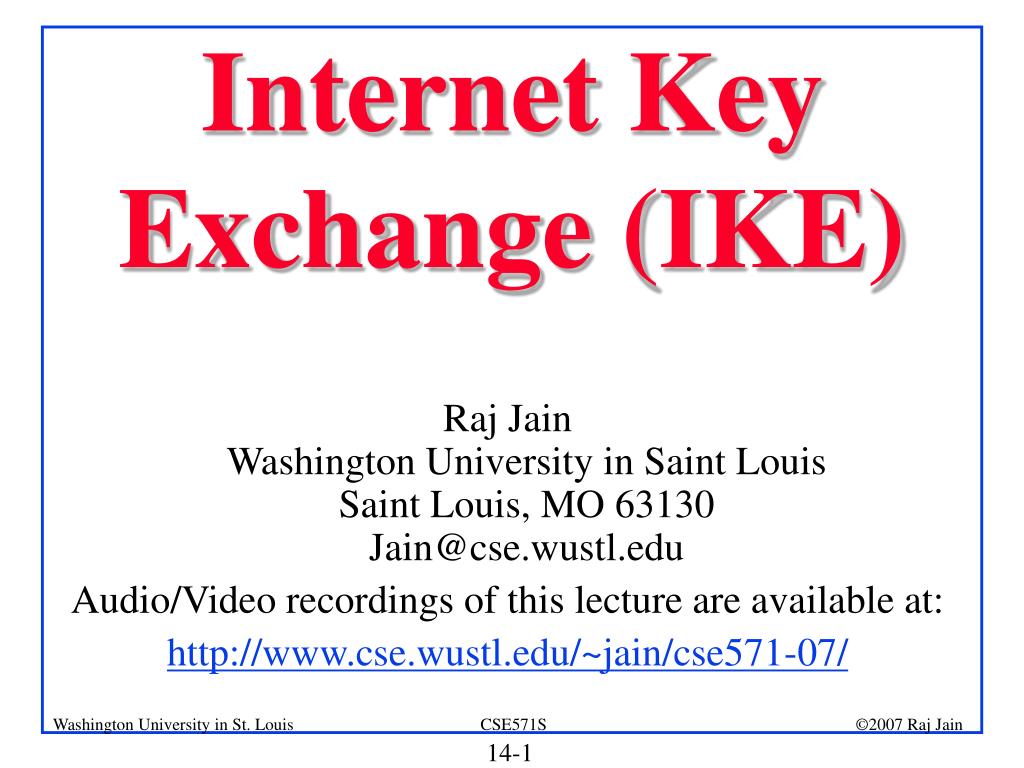 PPT - Internet Key Exchange (IKE) PowerPoint Presentation, free ...