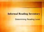 PPT - Qualitative Reading Inventory-5 PowerPoint Presentation, free ...