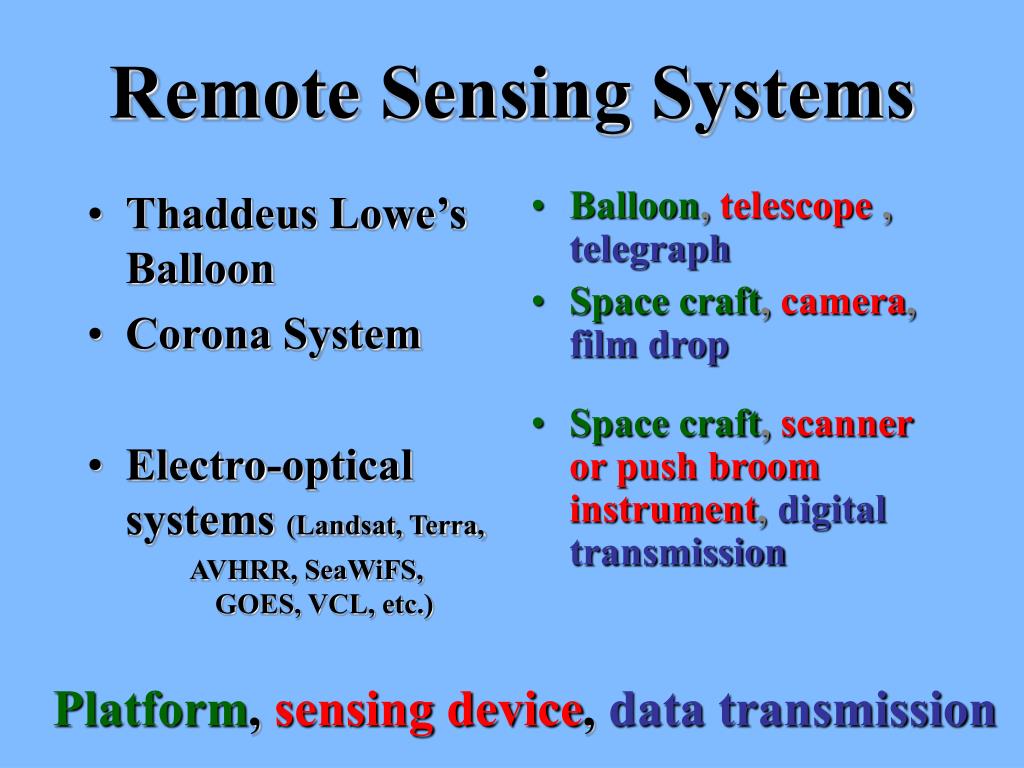 PPT - Remote Sensing Systems PowerPoint Presentation, free download ...