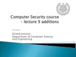 PPT - Computer Security Certifications Course PowerPoint Presentation ...