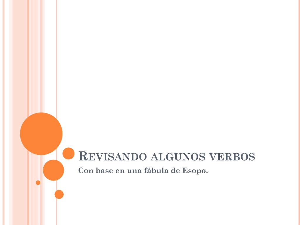 PPT - Revisando algunos verbos PowerPoint Presentation, free download ...
