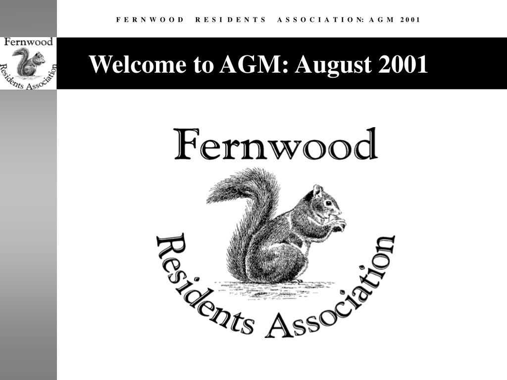PPT - Welcome to AGM: August 2001 PowerPoint Presentation, free ...