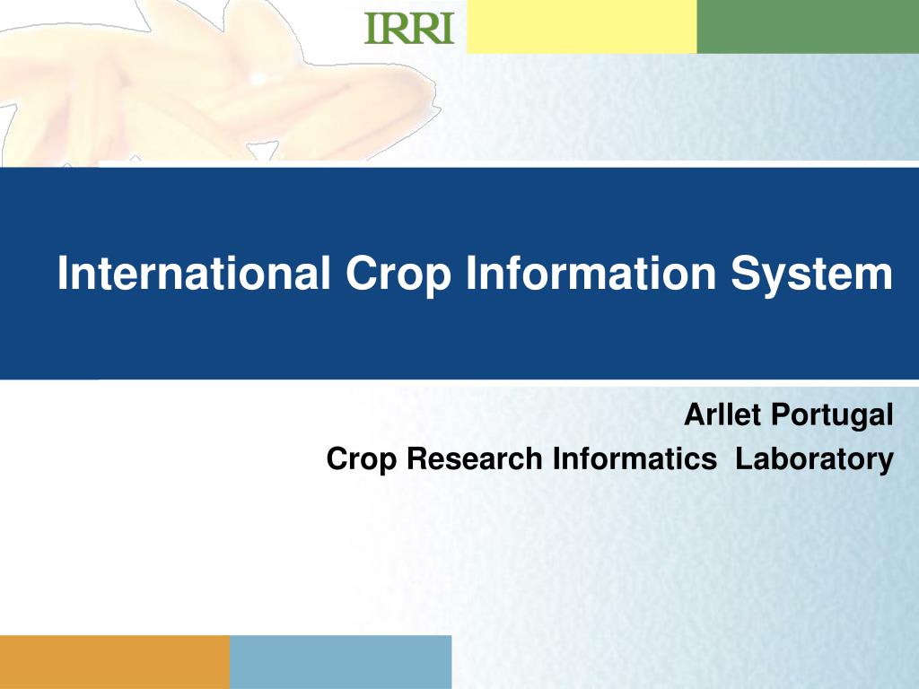 PPT - International Crop Information System PowerPoint Presentation ...