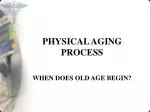 PPT - Overview of the Aging Process PowerPoint Presentation, free ...