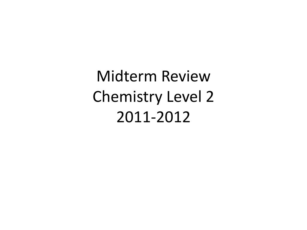 PPT - Chemistry Midterm Review Guide PowerPoint Presentation, free ...