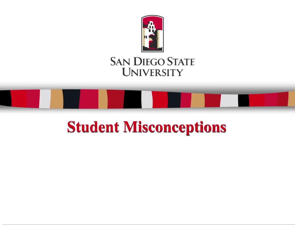 PPT - Student Misconceptions PowerPoint Presentation, free download ...