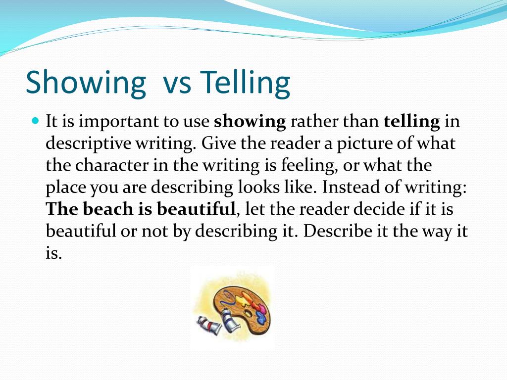 PPT - Showing vs Telling PowerPoint Presentation, free download - ID ...