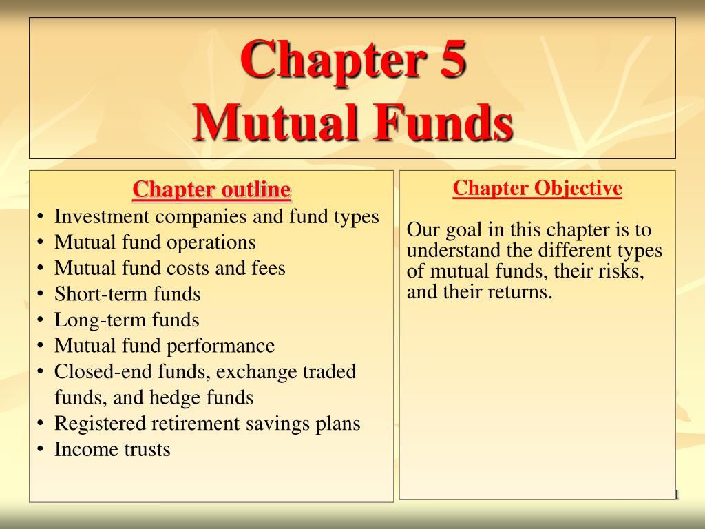 PPT - Chapter 5 Mutual Funds PowerPoint Presentation, free download - ID:6213129