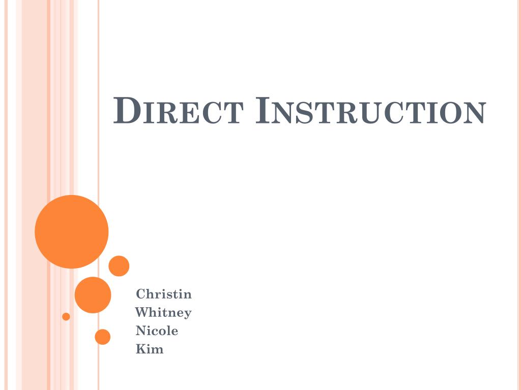 PPT - Direct Instruction PowerPoint Presentation, free download - ID ...