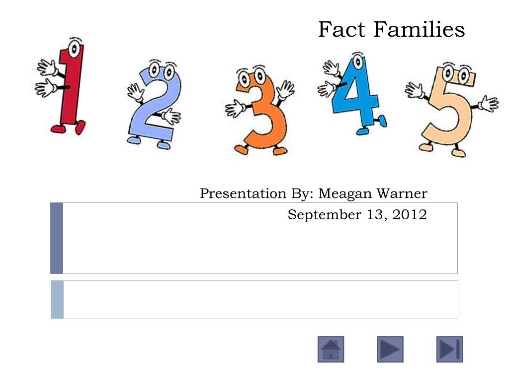 PPT - Fact Families PowerPoint Presentation, free download - ID:6214225