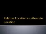 PPT - Relative Location vs. Absolute Location PowerPoint Presentation ...