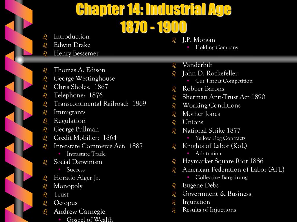 PPT - Industrial Revolution 2.0: American Transformation 1800s ...