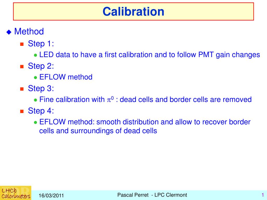PPT - Calibration PowerPoint Presentation, free download - ID:6217069