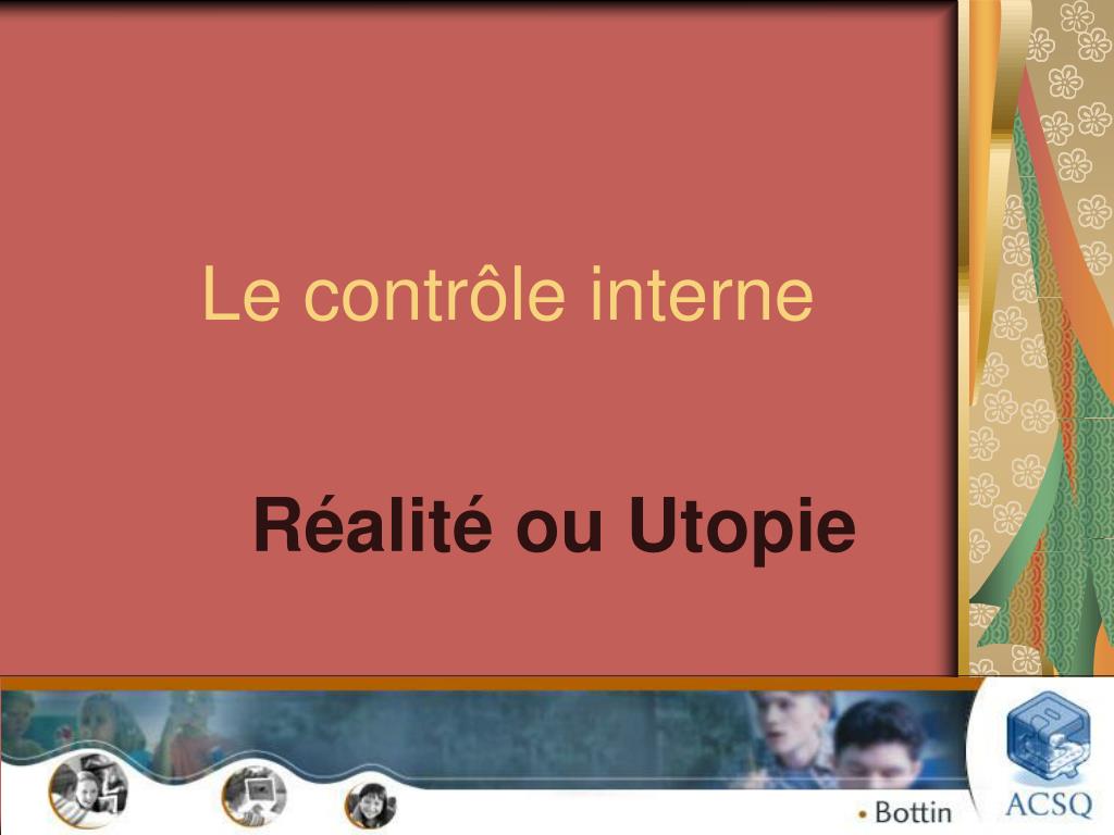 PPT - Le contrôle interne PowerPoint Presentation, free download - ID ...