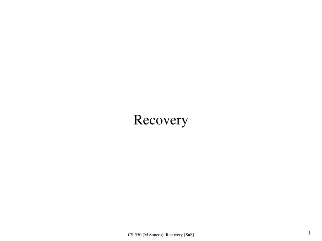 PPT - Recovery PowerPoint Presentation, free download - ID:6220100