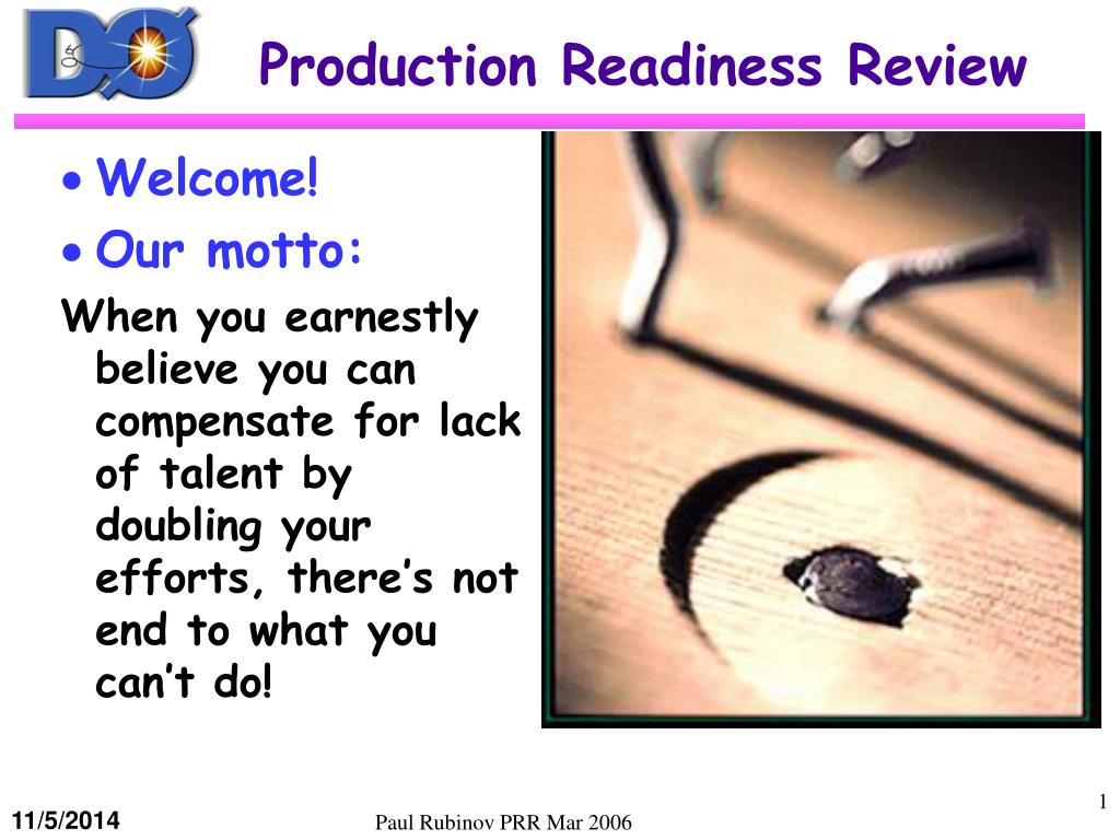 PPT - Production Readiness Review PowerPoint Presentation, free ...