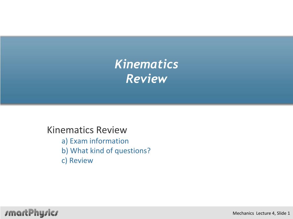 PPT - Kinematics Review PowerPoint Presentation, free download - ID:6223302