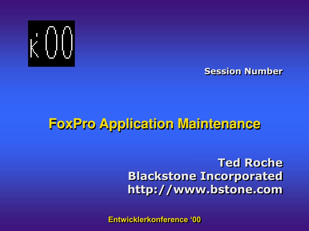 PPT - FoxPro Application Maintenance PowerPoint Presentation, free download - ID:6223432