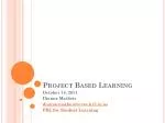PPT - PROJECT-BASED LEARNING PowerPoint Presentation, free download - ID:1638562