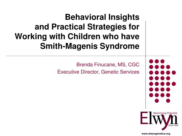 PPT - Brenda Finucane, MS, CGC Executive Director, Genetic Services ...