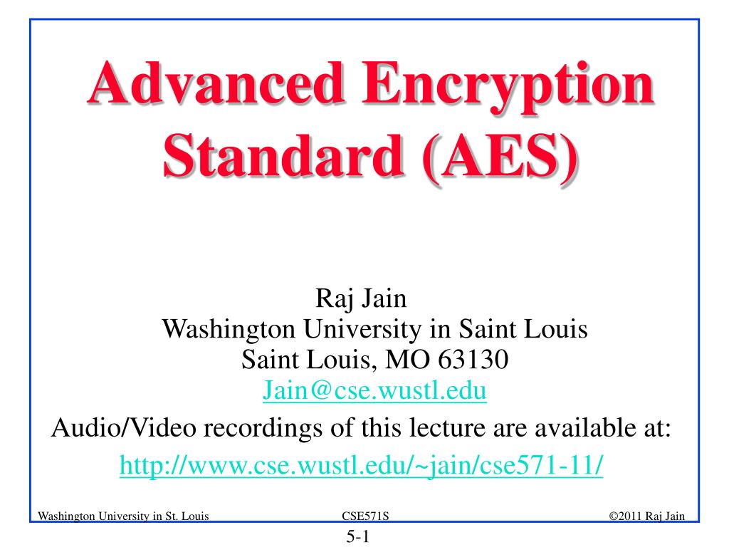 PPT - Advanced Encryption Standard (AES) PowerPoint Presentation, free ...