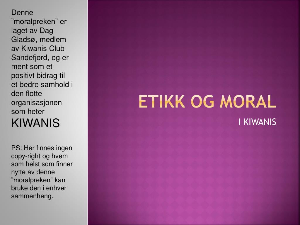 PPT - ETIKK OG MORAL PowerPoint Presentation, free download - ID:6226306