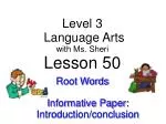 PPT - Root Word: pend = hang, weigh, pay PowerPoint Presentation, free ...