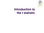 PPT - Chapter 9 Introduction to the t Statistic PowerPoint Presentation ...
