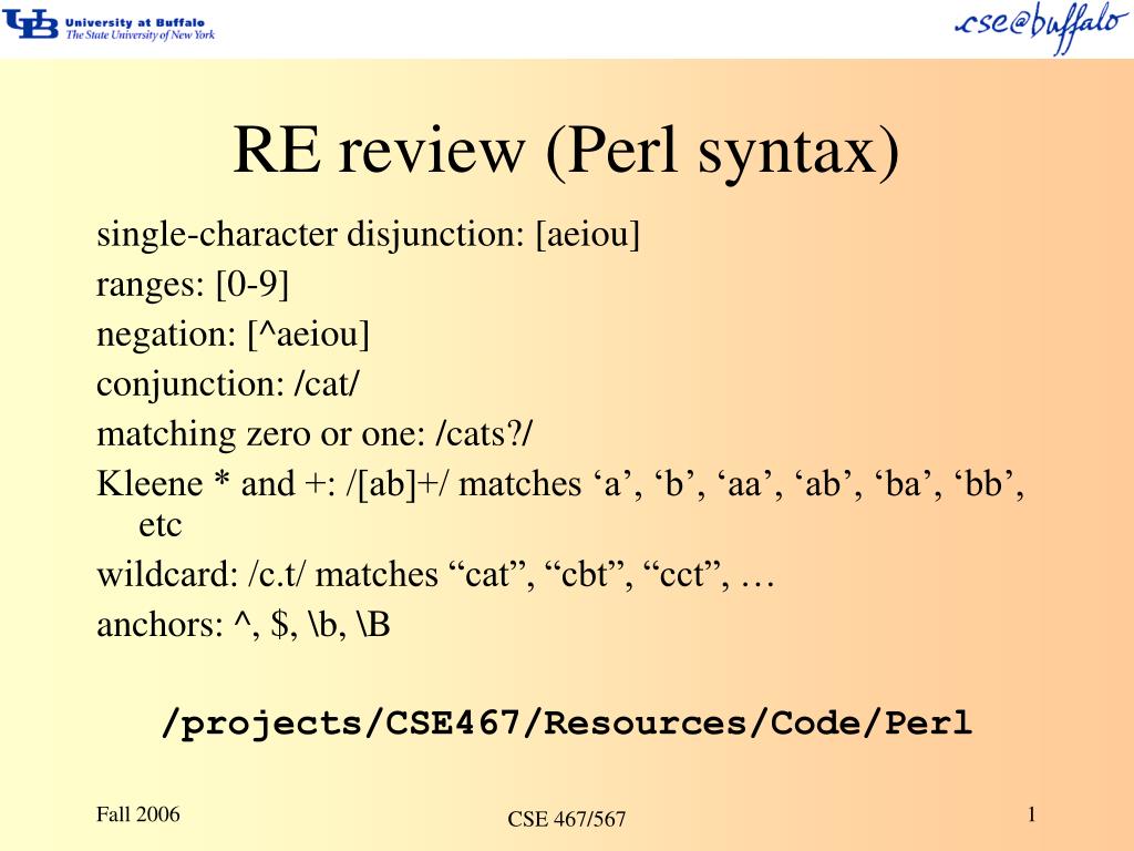 PPT - RE review (Perl syntax) PowerPoint Presentation, free download ...