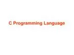 PPT - C programming language PowerPoint Presentation, free download ...