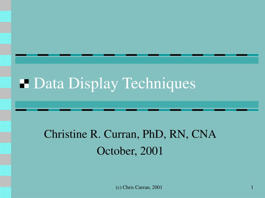PPT - Data Display Techniques PowerPoint Presentation, free download ...