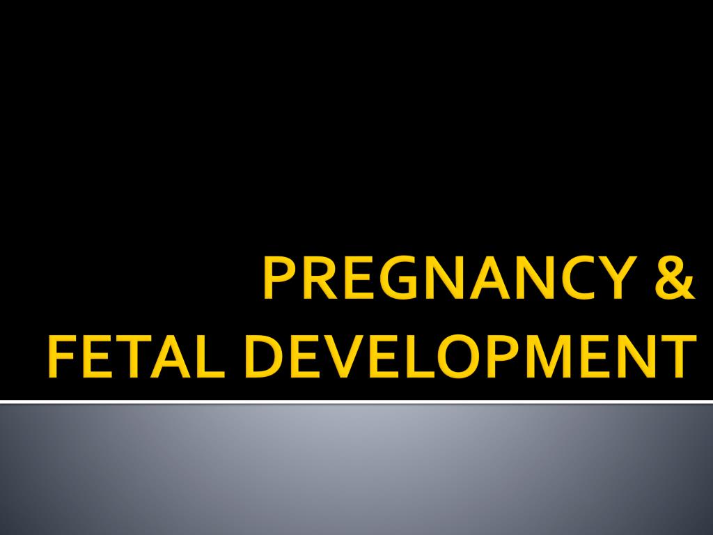 PPT - PREGNANCY & FETAL DEVELOPMENT PowerPoint Presentation, free ...