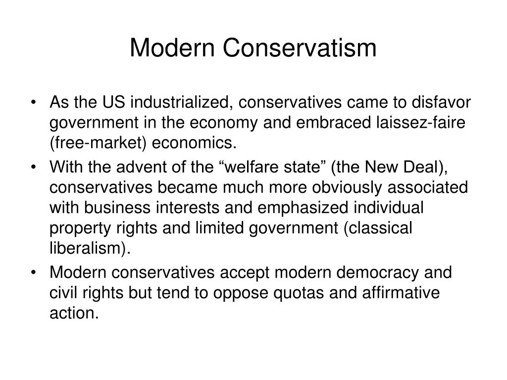 PPT - Modern Conservatism PowerPoint Presentation, free download - ID ...