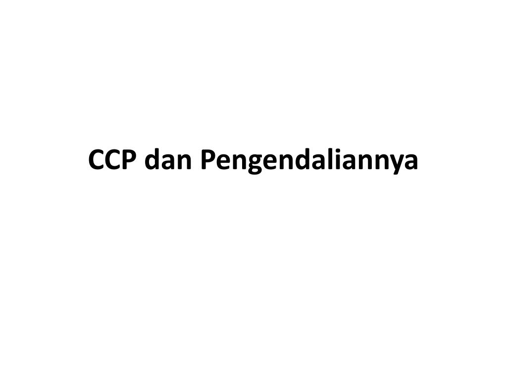 PPT - CCP dan Pengendaliannya PowerPoint Presentation, free download ...