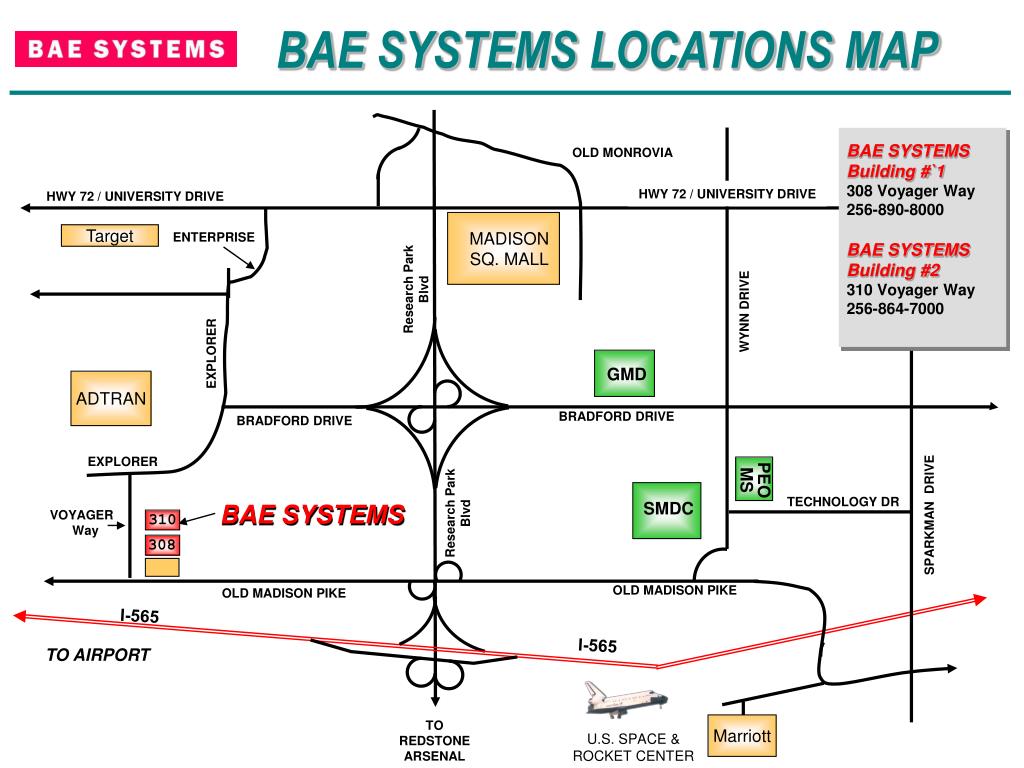 PPT - BAE SYSTEMS LOCATIONS MAP PowerPoint Presentation, free download ...