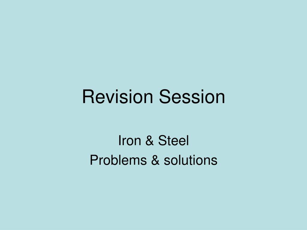 PPT - Revision Session PowerPoint Presentation, free download - ID:6236941