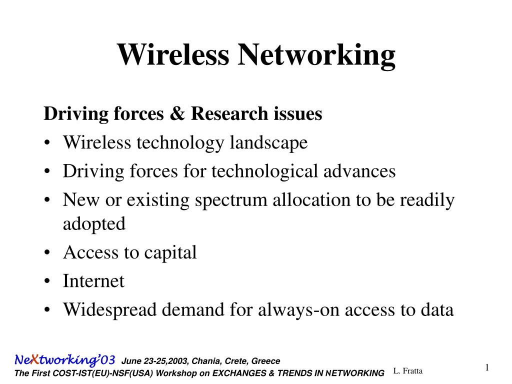 PPT - Wireless Networking PowerPoint Presentation, free download - ID ...