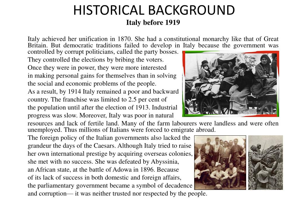 PPT - HISTORICAL BACKGROUND PowerPoint Presentation, free download - ID ...