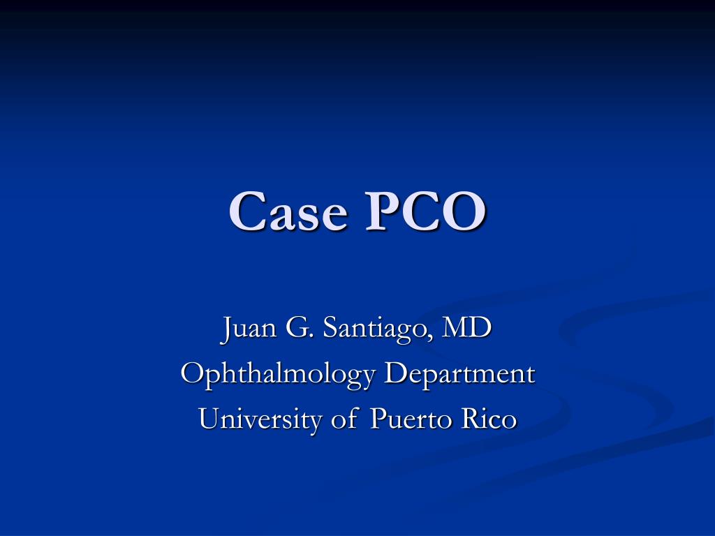 PPT - Case PCO PowerPoint Presentation, free download - ID:6239422
